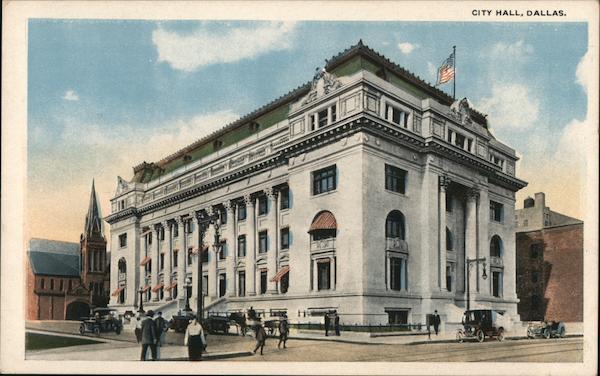 City Hall Dallas, TX Postcard