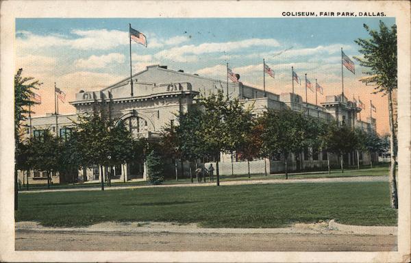 Coliseum, Fair Park Dallas, TX Postcard