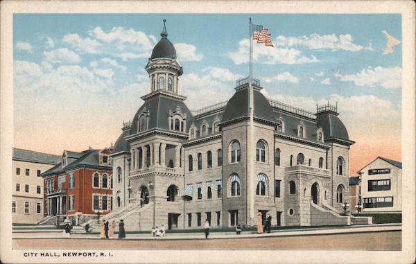 City Hall Newport, RI Postcard