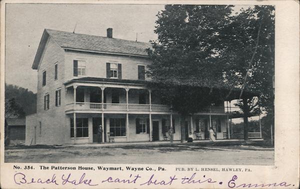 The Patterson House, Wayne Co. Waymart, PA Postcard