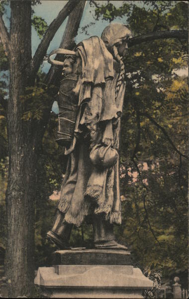 Mary Jamison Monument, Letchworth State Park Castile, NY Postcard