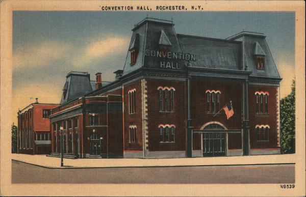 Convention Hall Rochester, NY Postcard
