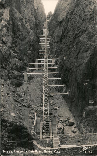 Incline Railway Royal Gorge, CO Postcard