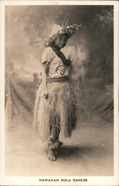 Hawaiian Hula Dancer Postcard