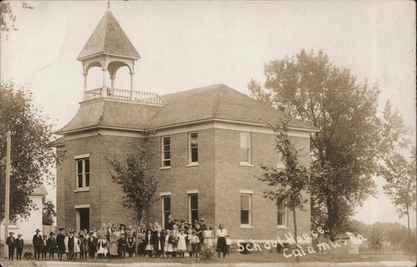 School House Calamus, IA Postcard