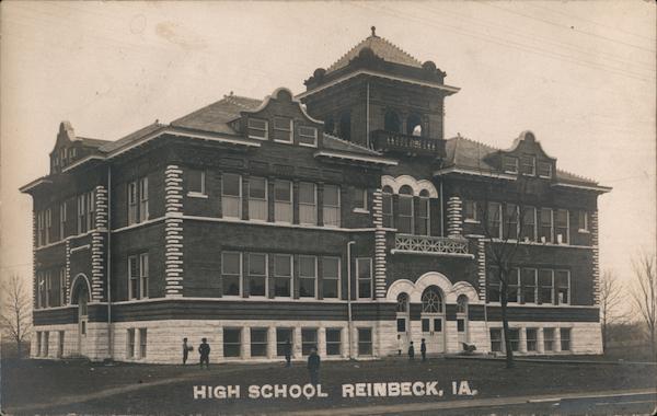 High School Reinbeck, IA Postcard