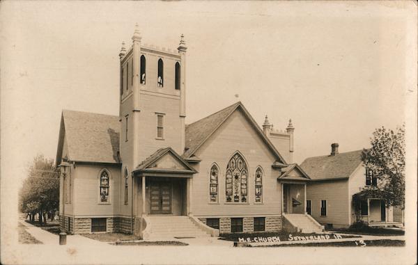 M.E. Church Sutherland, IA Postcard