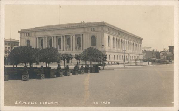 Public Library San Francisco, CA Postcard