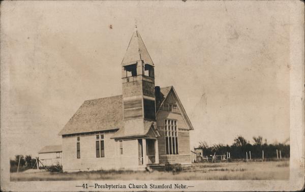 Presbyterian Church Stamford, NE Postcard