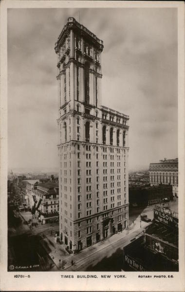 Times Building New York, NY Postcard