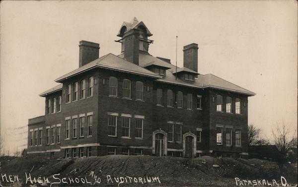 New High School and Auditorium Pataskala, OH Postcard