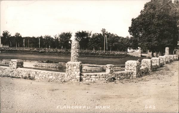 Flandreau Park South Dakota Postcard
