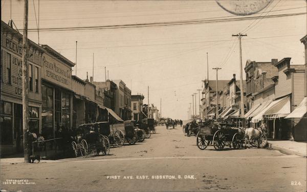 First Avenue East Sisseton, SD Postcard