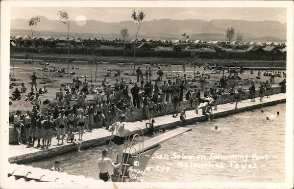 San Solomon Springs Swimming Pool Balmorhea, TX Howard Photo Postcard