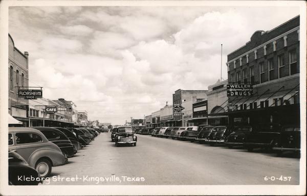 Kleberg Street Kingsville, TX Postcard
