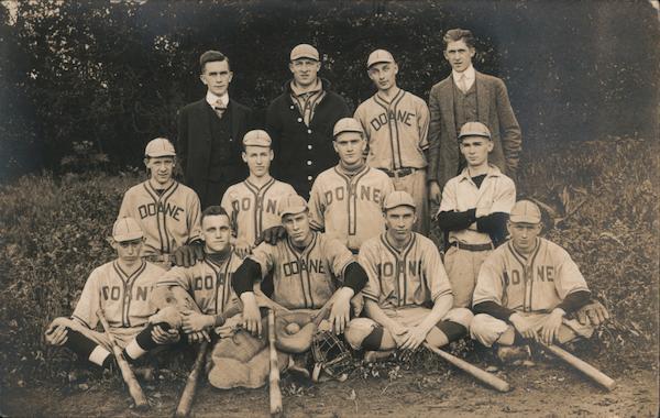 Doane University Baseball Team Crete, NE Postcard