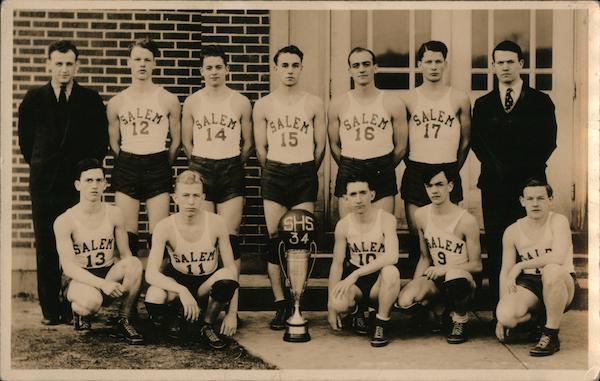 Salem High School Basketball Team Oregon Postcard