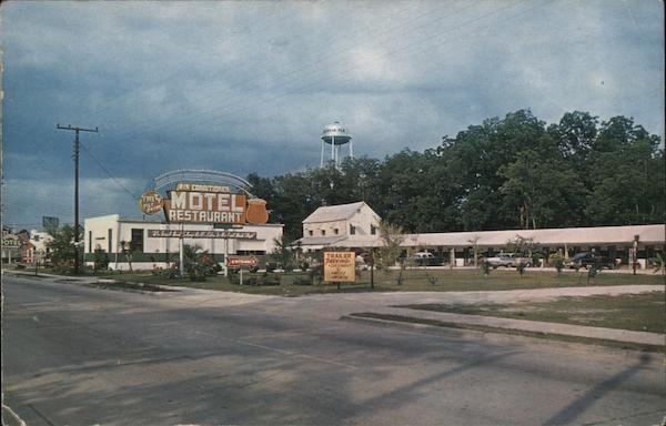 Rainbow Motel, Restaurant and Service Station Callahan, FL Postcard
