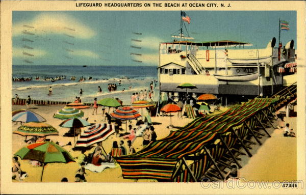 Lifeguard Headquarters On The Beach Ocean City, NJ