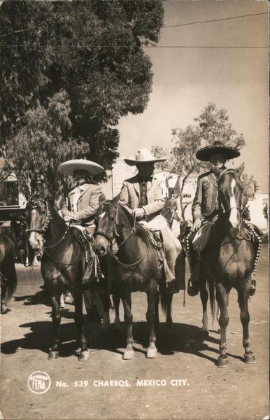 Charros Mexico City, Mexico Postcard