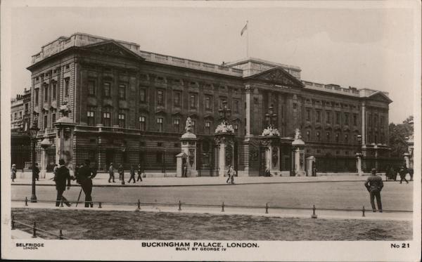 Buckingham Palace, Built by George IV London, England Postcard