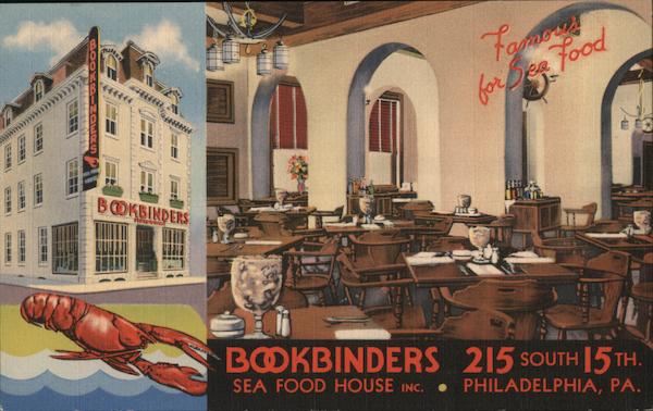 Bookbinders Sea Food House, Inc. Philadelphia, PA Postcard