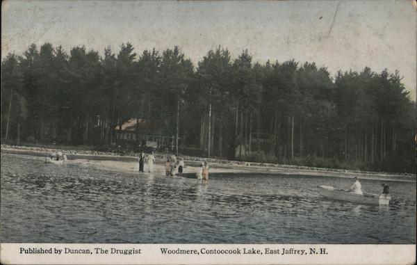 Woodmere, Contoocook Lake East Jaffrey, NH Postcard