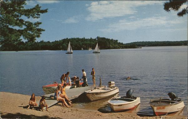 Square Lake, Maine Russell J. Goodall Postcard