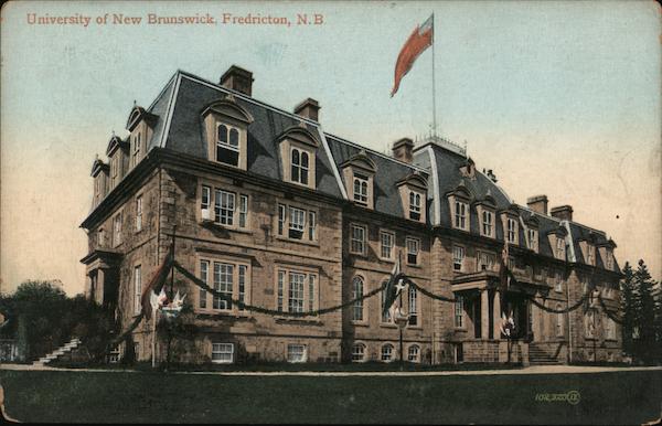 University of New Brunswick Fredricton, NB Canada Postcard