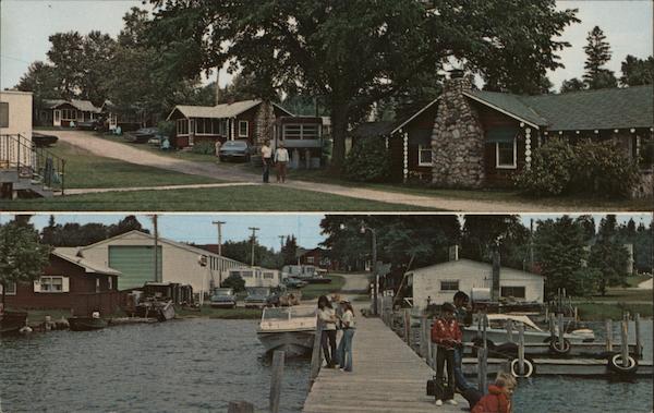 Loreli Lodges & Loreli Marina Hessel, MI Postcard