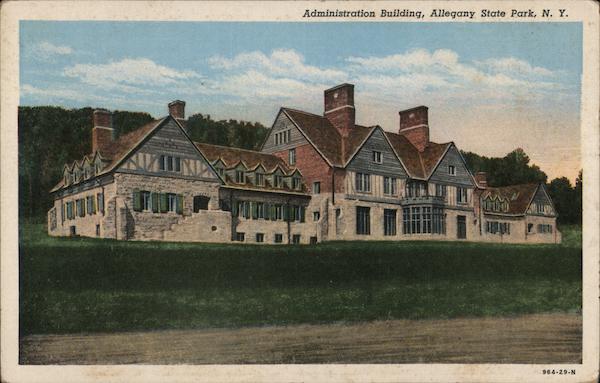 Administration Building, Allegany State Park, N.Y. Salamanca, NY Postcard Administration Building, Allegany State Park, N.Y. Salamanca, NY Postcard