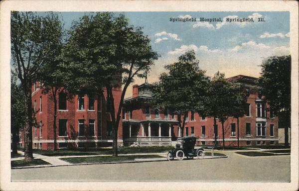 Springfield Hospital Illinois Postcard