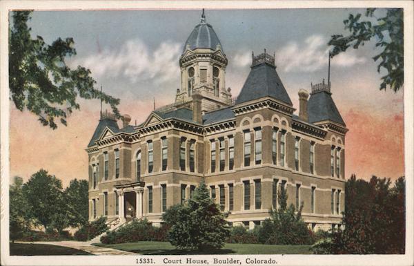 Court House Boulder, CO Postcard